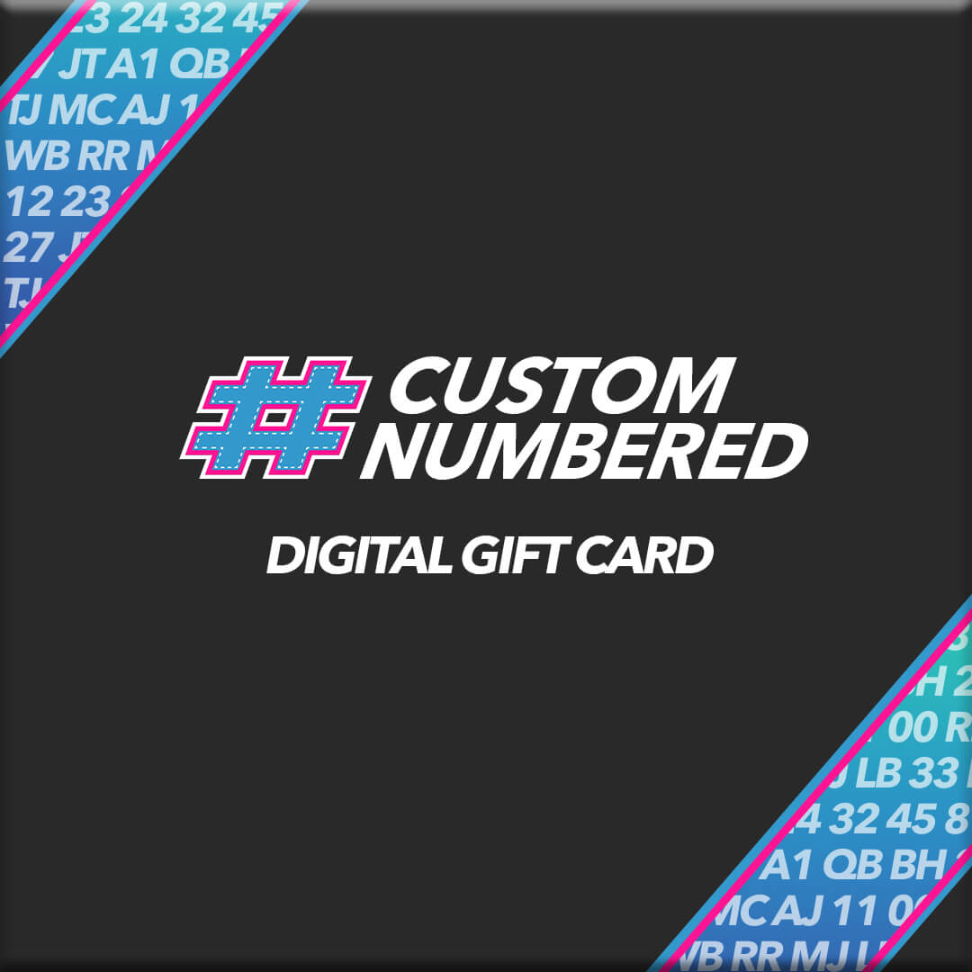 Custom Numbered Gift Card
